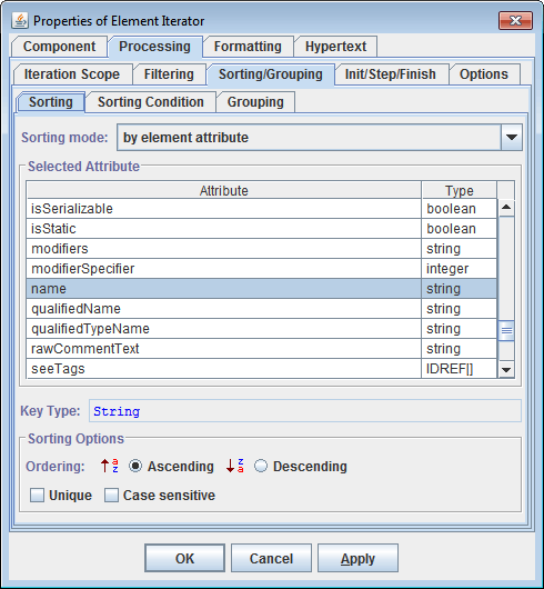 FlexDoc.XYZ - Element Iterator Details