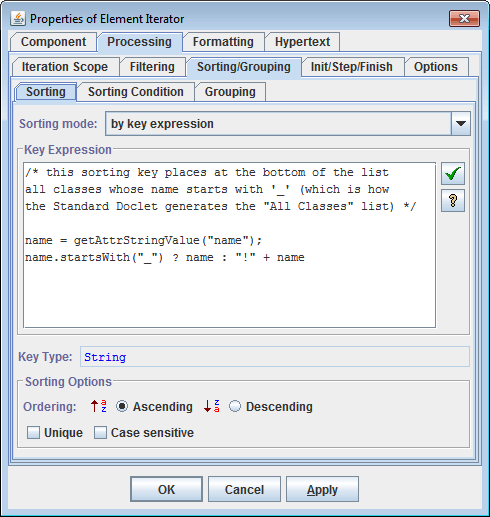 FlexDoc.XYZ - Element Iterator Details